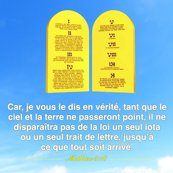 Évangile du jour – Matthieu 5:18